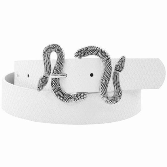 Accessories | I Am Medusa White Snake Belt | Poshmark